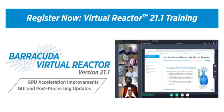 Upcoming Barracuda Virtual Reactor Training Classes | CPFD Software