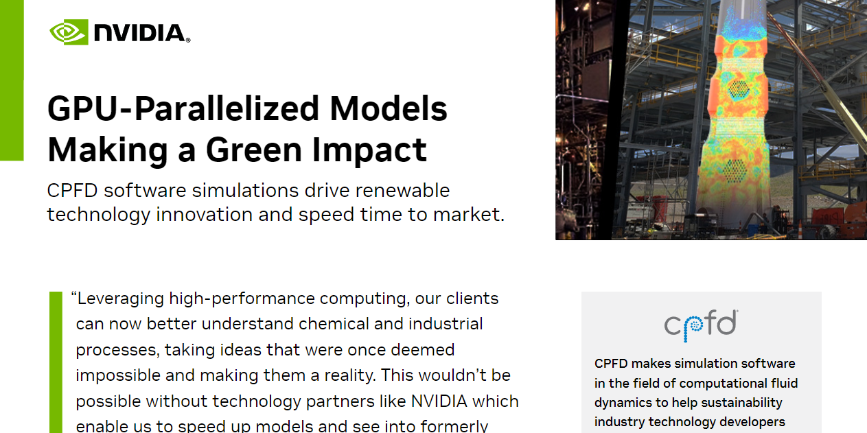 NVIDIA Solution Showcase: GPU-Parallelized Models Making a Green Impact ... NVIDIA Solution Showcase: GPU-Parallelized Models Making a Green Impact ...