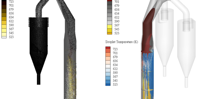 Cement Conditioning Tower Thermal Profile | CPFD Software